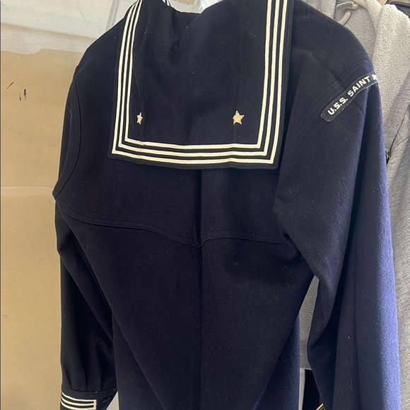 Shirts | Navy Blue Sailor Jacket With White Trim | Poshmark